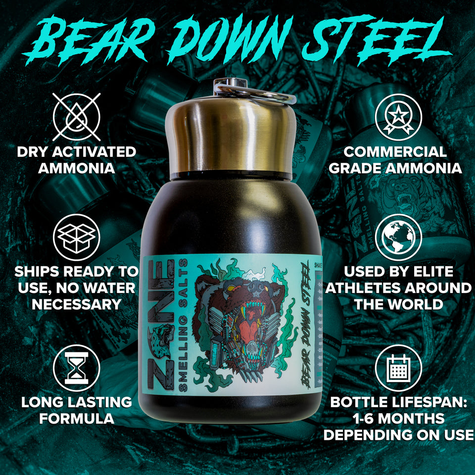 Zone Bear Down Steel (Original) – Zone Smelling Salts USA